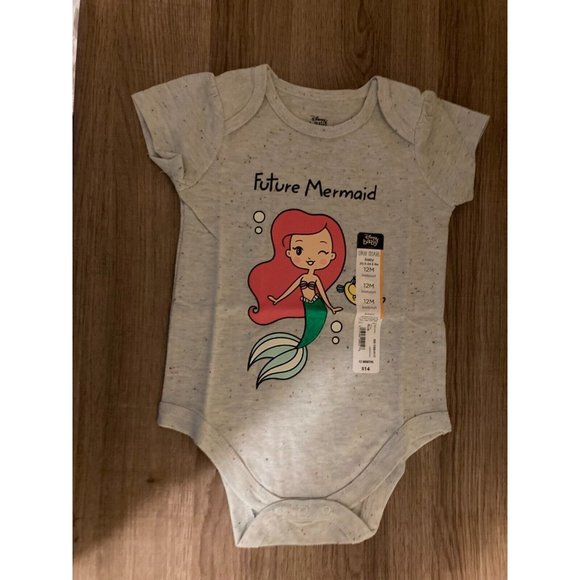 Disney | One Pieces | Disney Baby Ariel Bodysuit Cotton The Little ...